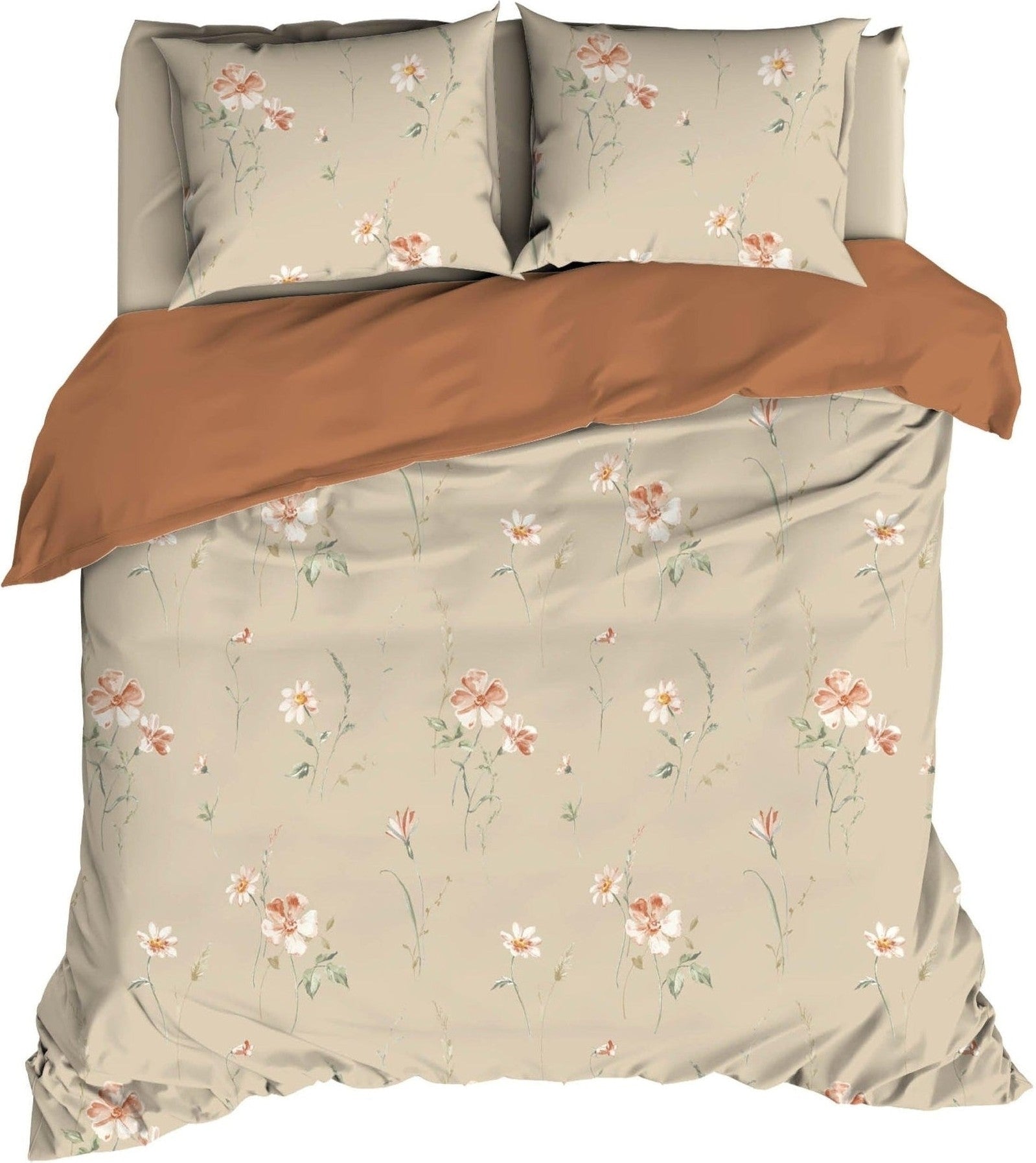 Satin d'Or Dekbedovertrek Zabina Beige Satijn - Bedtextielonline